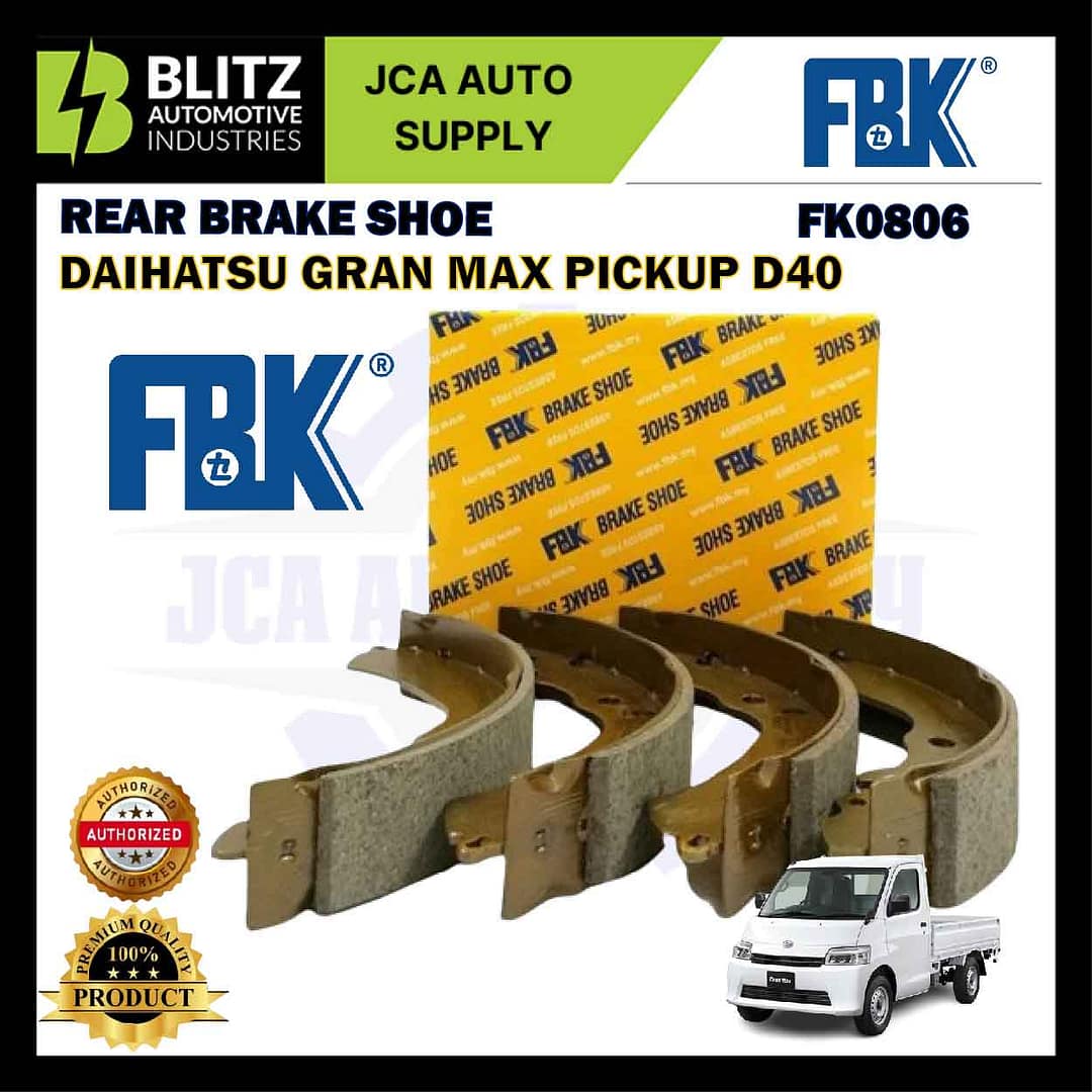 Rear Brake Shoe-Daihatsu Gran Max Pickup D40-FBK-FK0806 - Blitzcarbon.com
