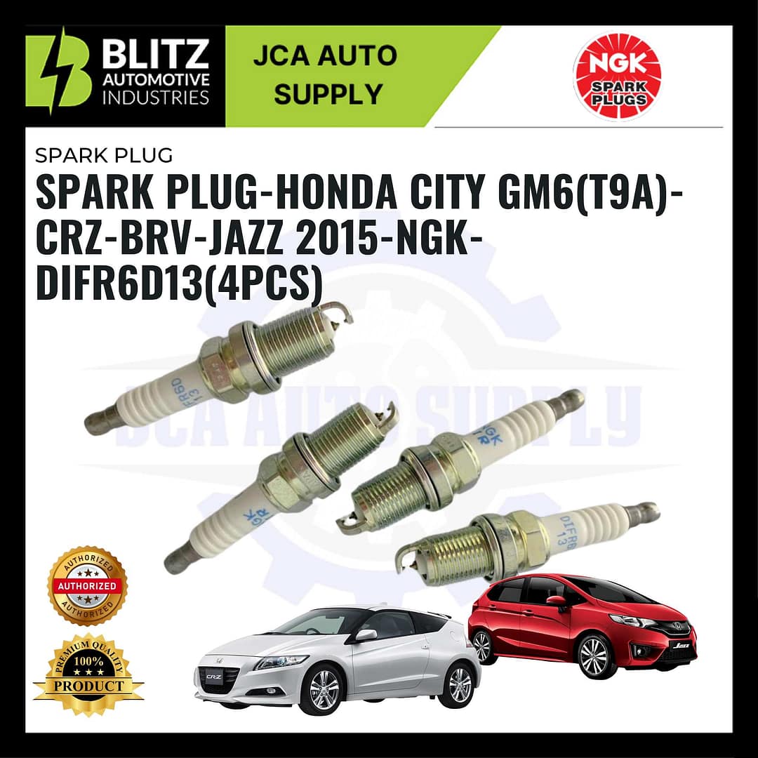 Spark Plug-Honda City Gm6(T9a)- Crz-Brv-Jazz 2015-NGK-DIFR6D13(4pcs) - Blitzcarbon.com
