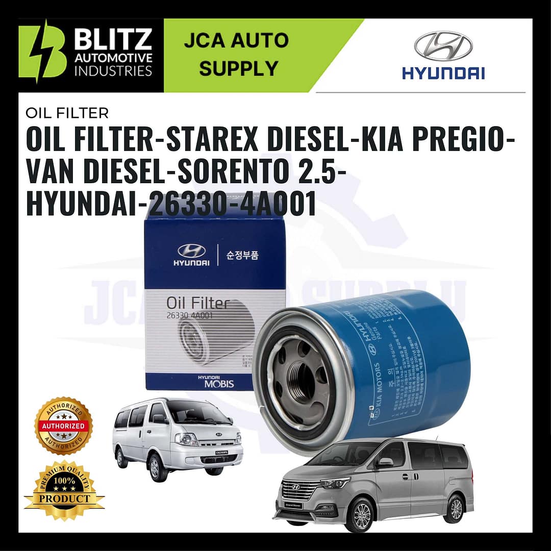 Oil Filter-Starex Diesel-Kia Pregio-Van Diesel-Sorento 2.5-Hyundai ...