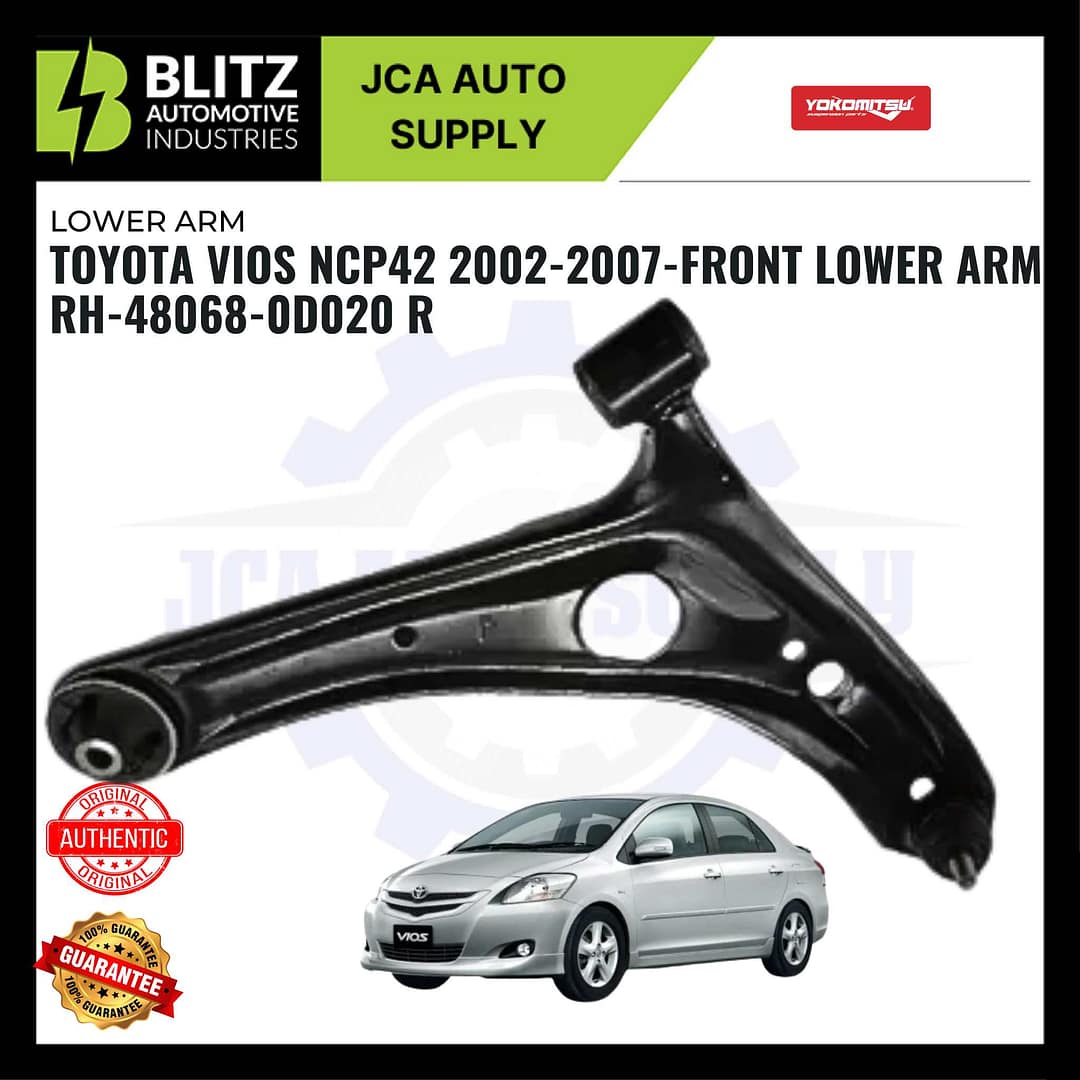 Toyota Vios NCP42 2002-2007-Front Lower Arm - Blitzcarbon.com