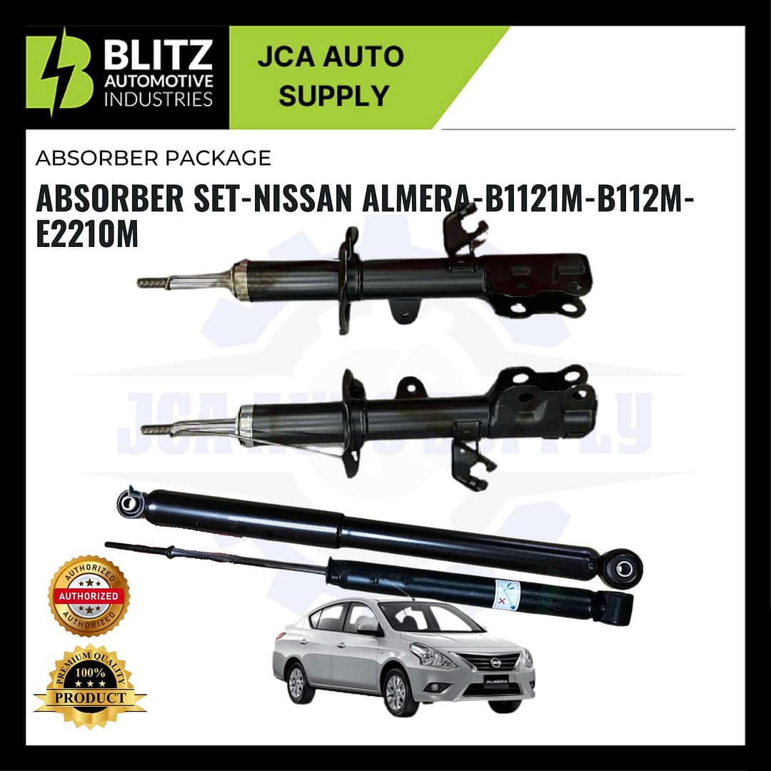 Nissan Almera N17 Rear-Front Absorber Set-APM-B1121-B1120-E2210 ...