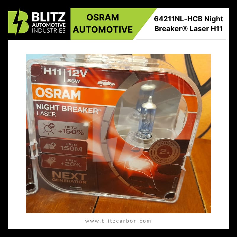 OSRAM 64211NL-HCB Night Breaker® Laser H11 - Blitzcarbon.com