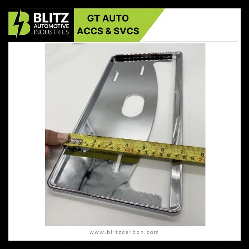 JDM Japan Style Chrome Car Nombor Plate Holder Frame Universal License ...