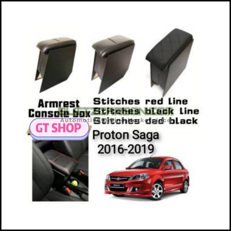 Proton saga 2016-2018 armrest console box - Blitzcarbon.com