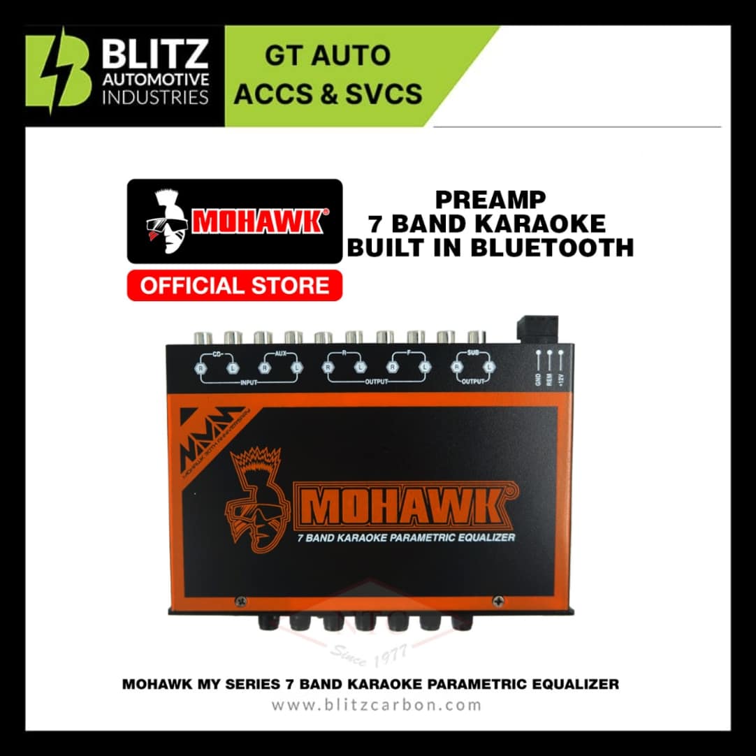 MOHAWK Car Audio MY-SERIES 7 Band Karaoke Built-In Bluetooth Parametric ...
