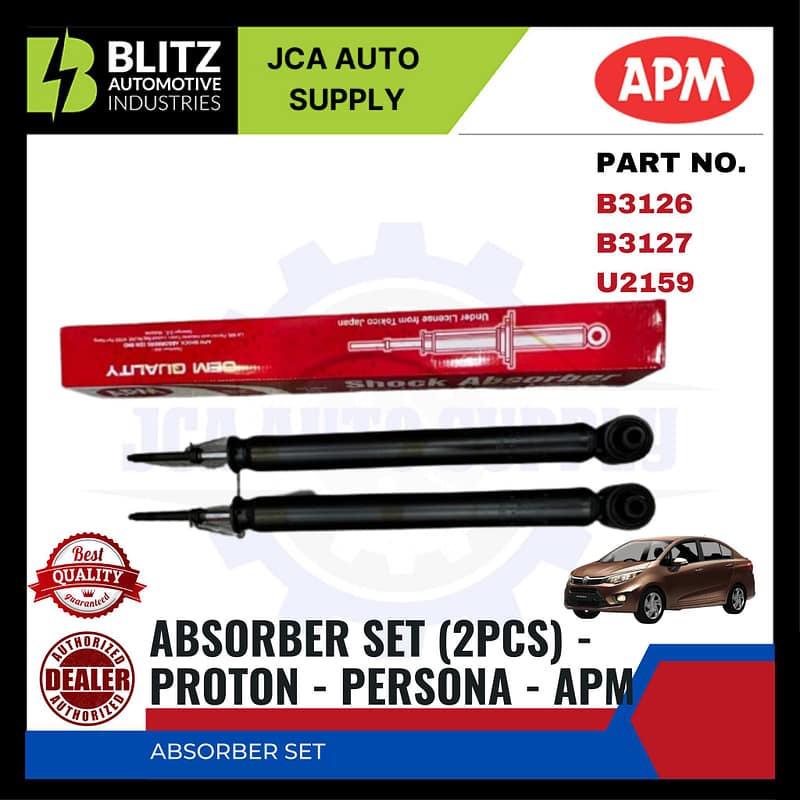 ABSORBER SET - PROTON - PERSONA - APM - B3126-B3127-U2159 - Blitzcarbon.com