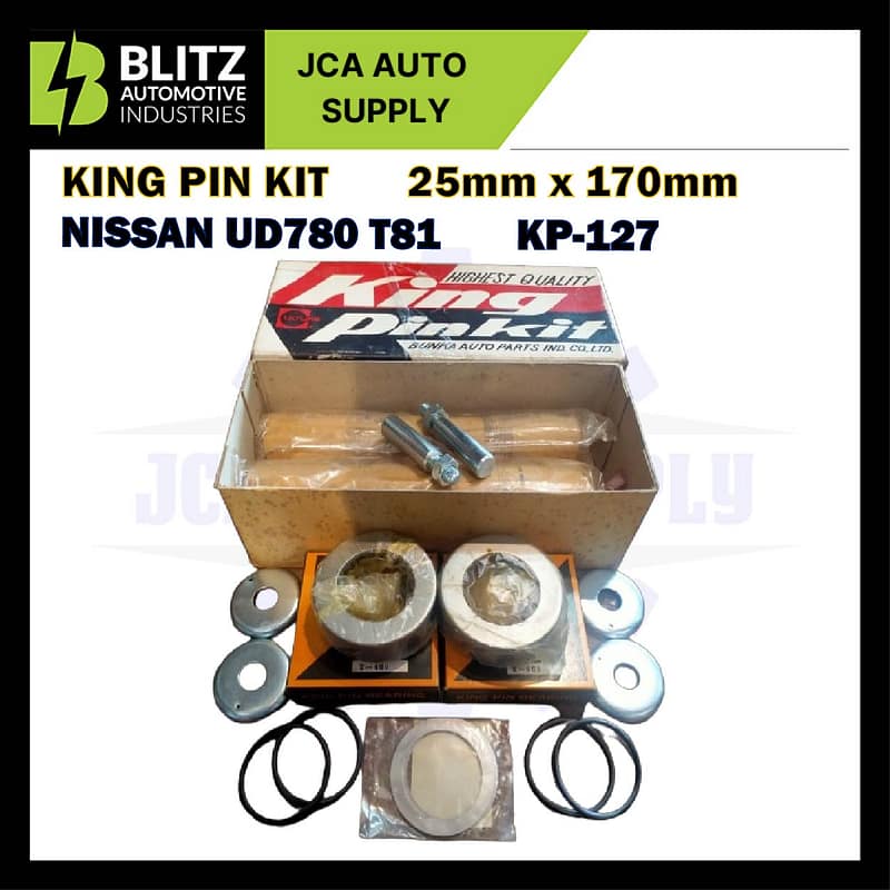 King Pin Kit Set-Nissan UD780 T81-KP-127-40025-90027 (25mmx170mm ...