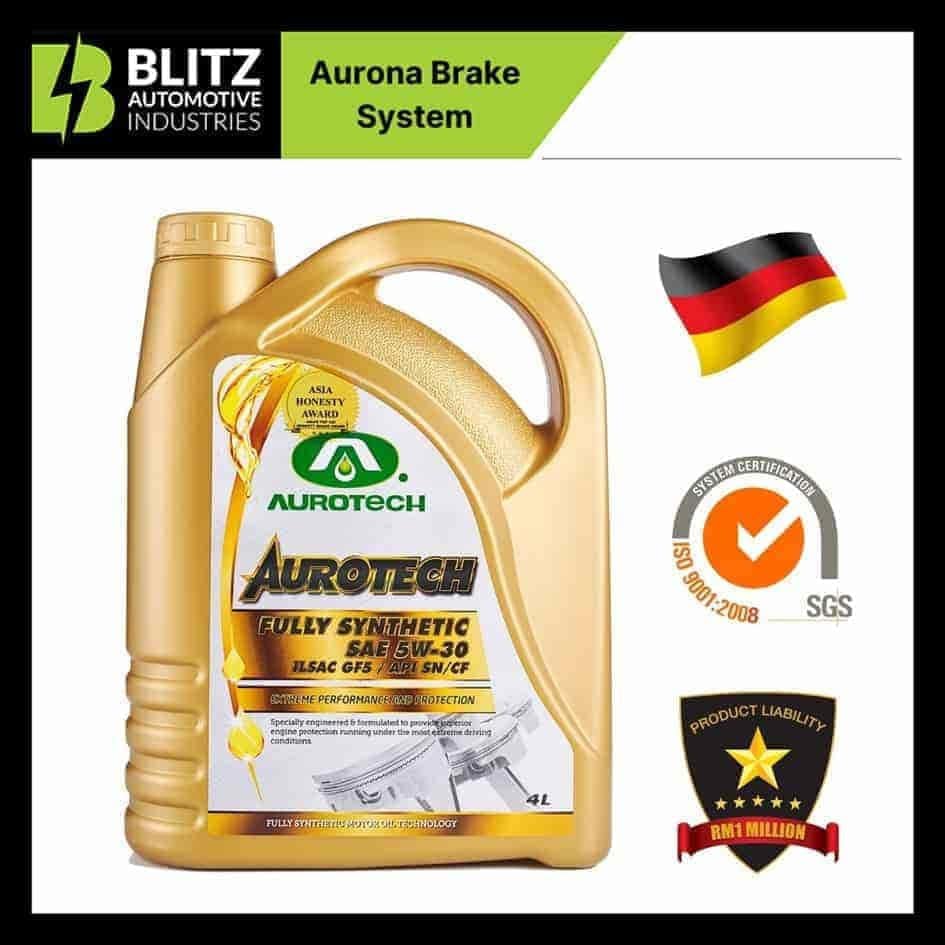 Aurotech Engine Oil 5W-30 Fully Synthetic (4L) - Blitzcarbon.com