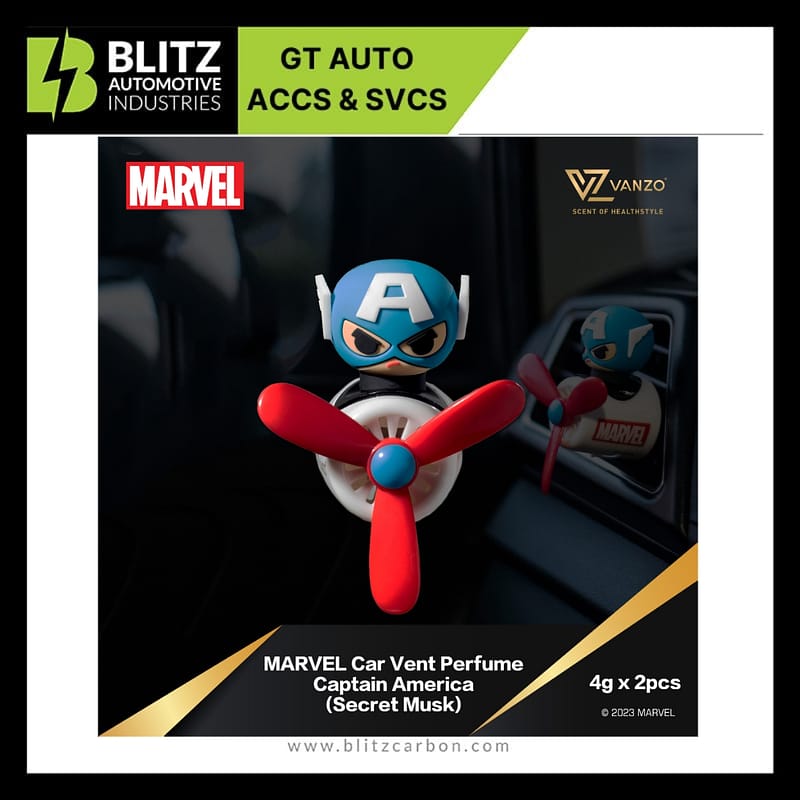 VANZO Marvel Series Car Vent Perfume 4g x 2 (Captain America ...