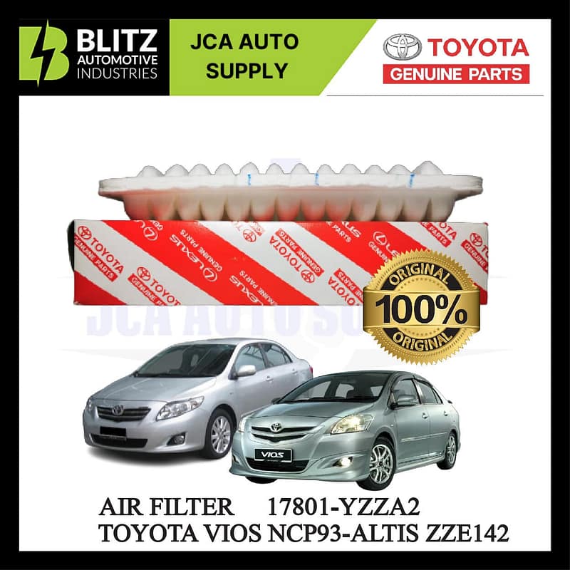AIR FILTER - TOYOTA VIOS NCP93, COROLLA ALTIS ZZE142, ESTIMA, HARRIER ...