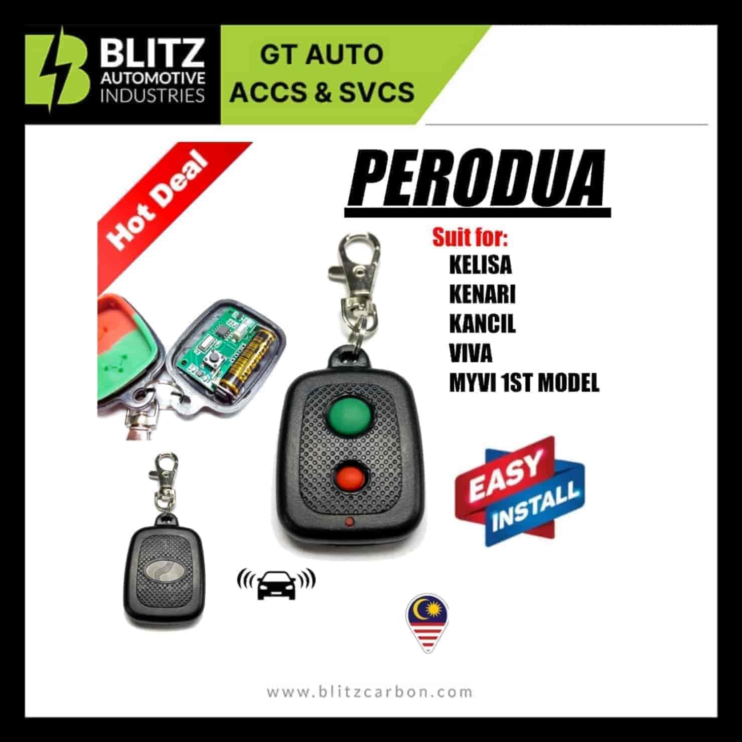 Perodua Myvi Kancil Kelisa Kenari Viva alarm remote control duplicator ...