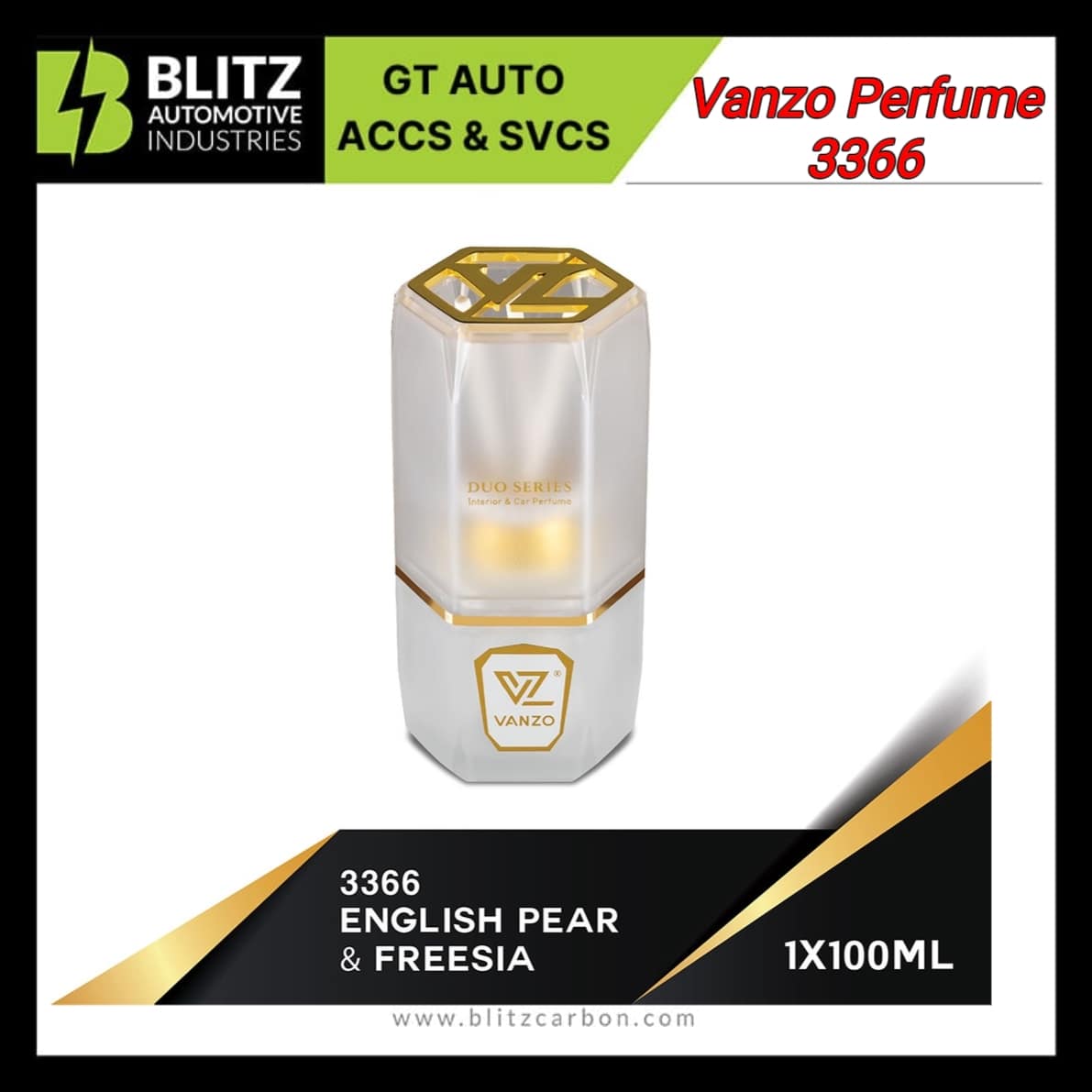 3366 - VANZO Duo Series [English Pear & Freesia] - Home Fragrance ...