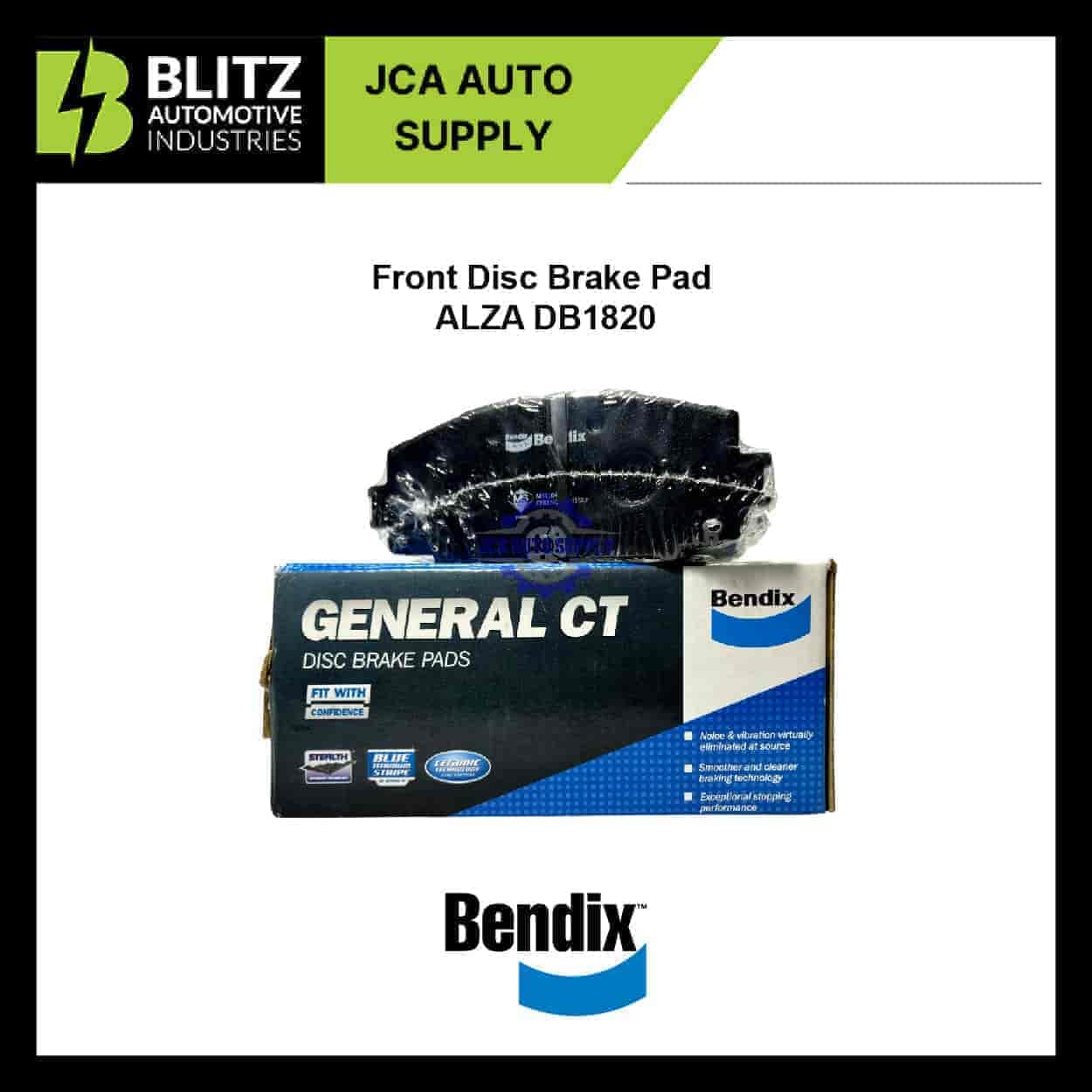 BENDIX Front Disc Brake Pad ALZA - DB1820 - Blitzcarbon.com