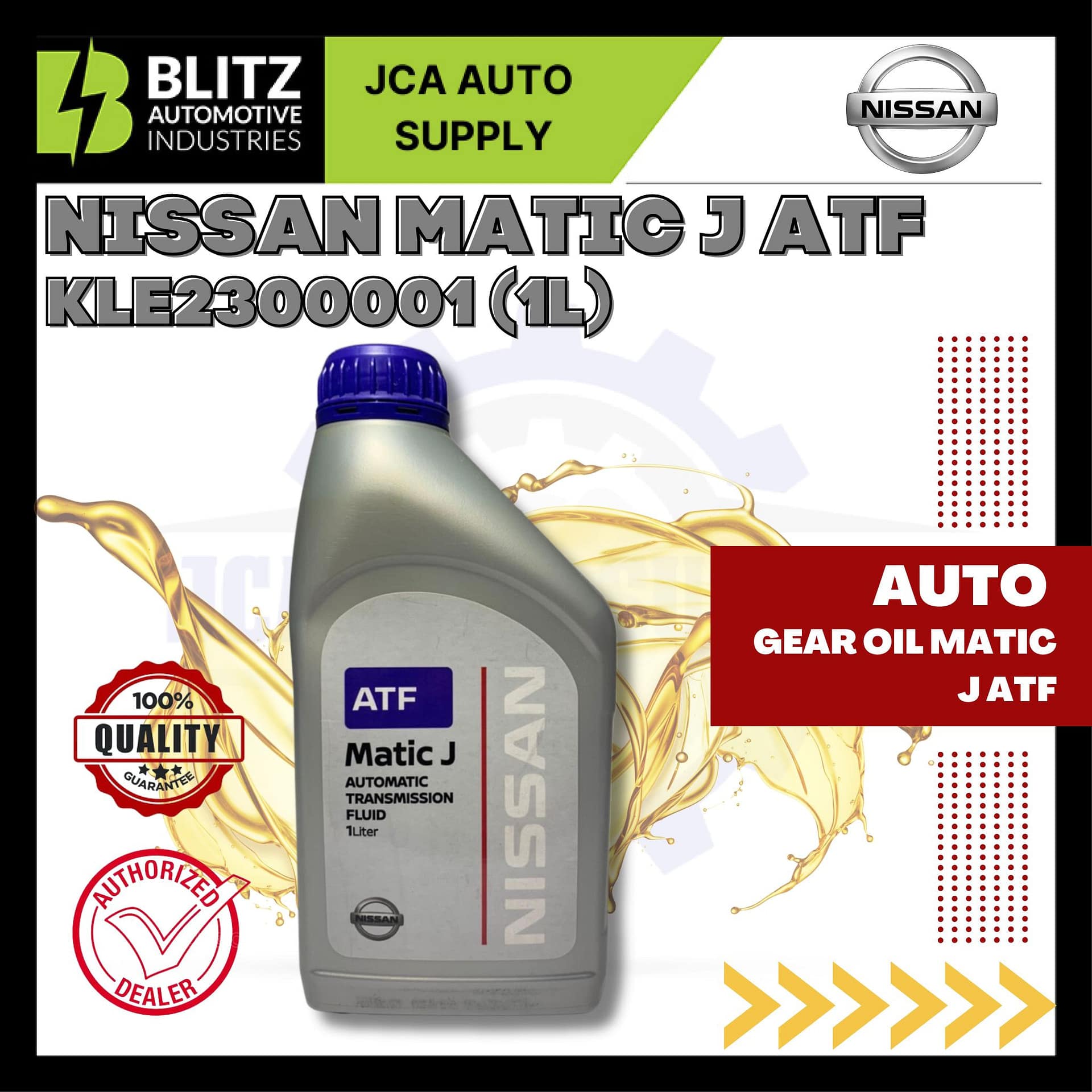 Original Nissan Automatic Transmission Fluid ATF Matic J - Blitzcarbon.com
