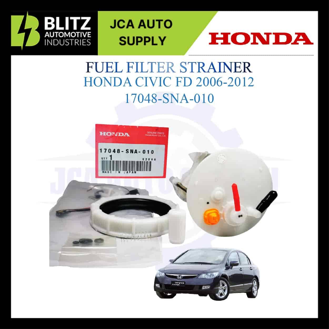 HONDA Fuel Filter Strainer Set ORIGINAL - Honda Civic FD 2006-2012 ...