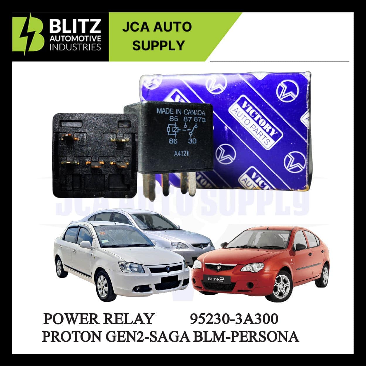 POWER RELAY 5 PIN - PROTON SAGA BLM, GEN2, PERSONA - VICTORY AUTO PARTS ...