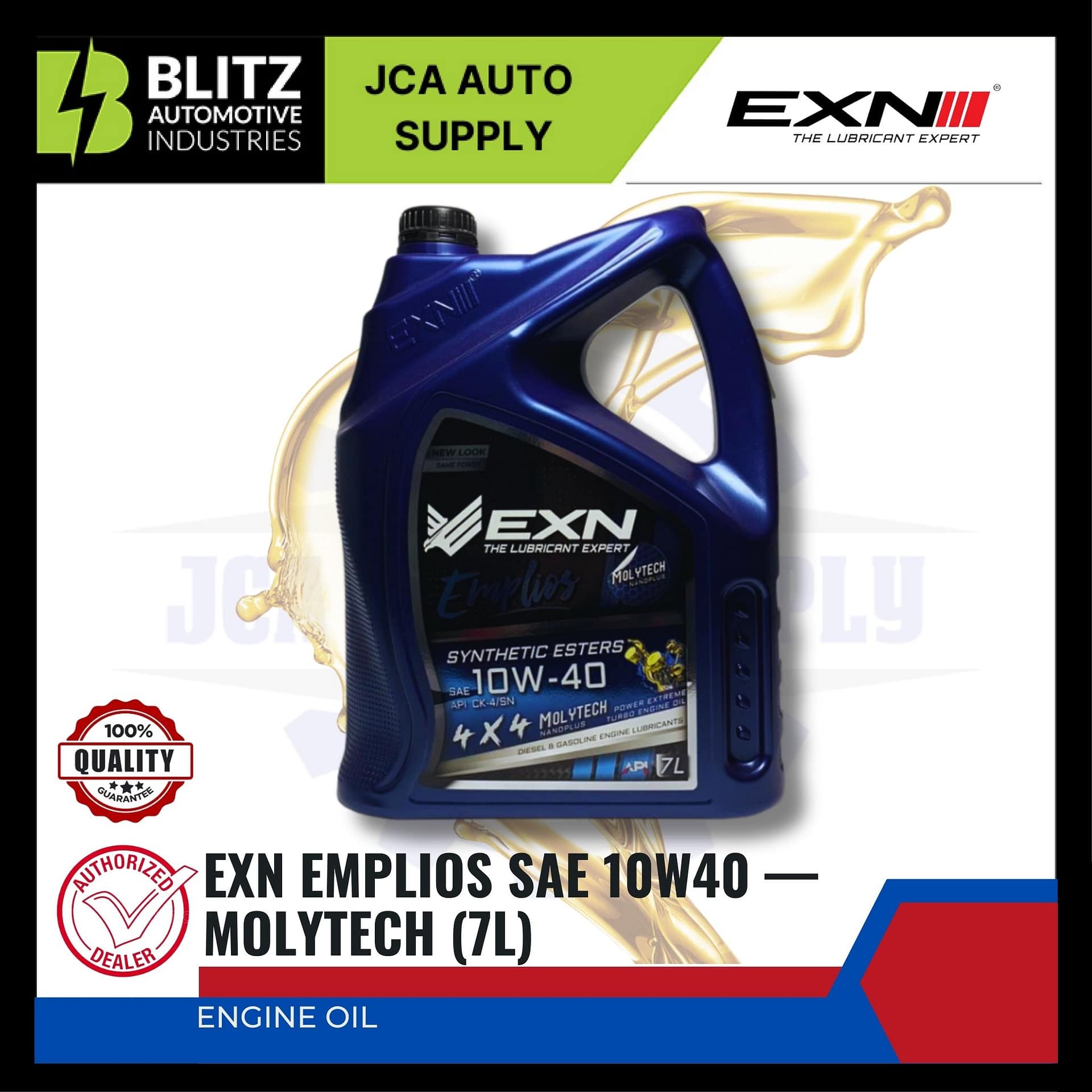 EXN EMPLIOS SAE 10W40 — MOLYTECH 7 LITTER - Blitzcarbon.com